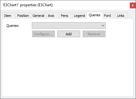 E3Chart > Settings > Queries Tab