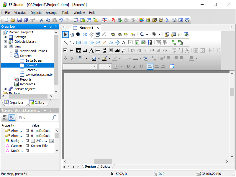 Screens and Screen Objects > Screen