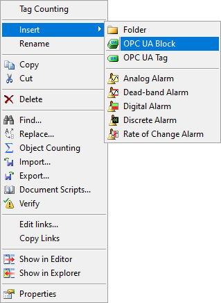 OPC UA Block