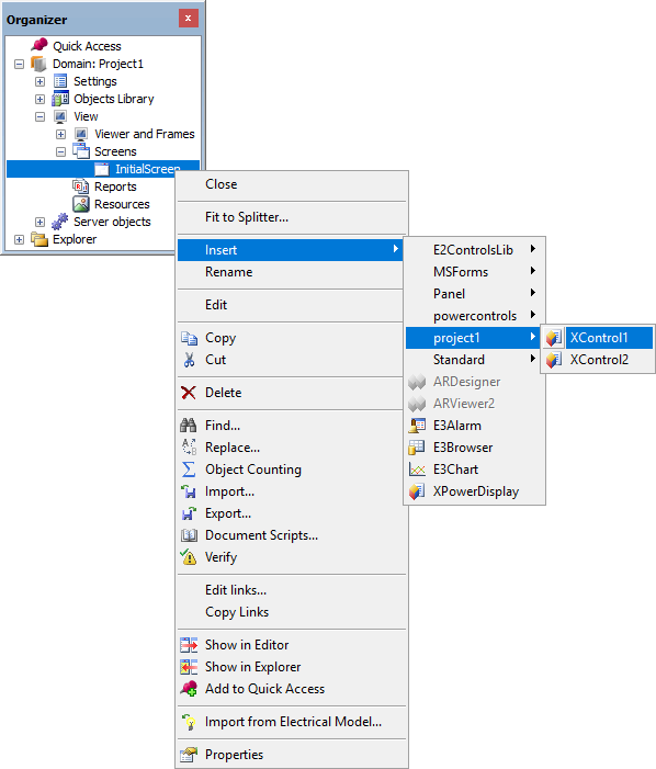 Libraries > User Library (ElipseX) > XControls