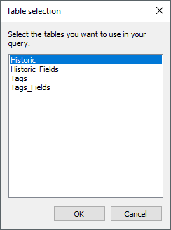 Historic > Settings > Table Settings