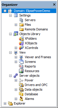 Elipse Power Studio > Organizer