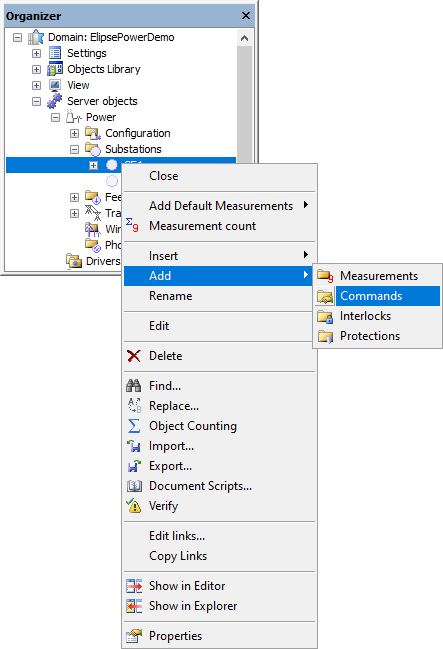 Synchronizing Data Objects > SCADA Configuration > Commands and Command Units