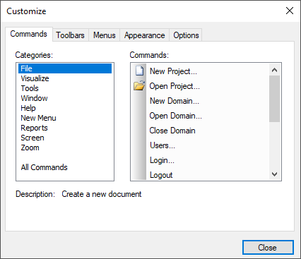 Elipse Power Studio > Settings > Appearance