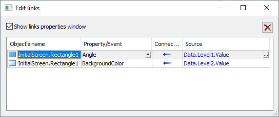 Links > Link Edition