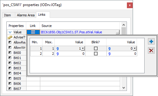 Elipse Gateway > Exercises > I/O Tags of Driver IEC 870-104