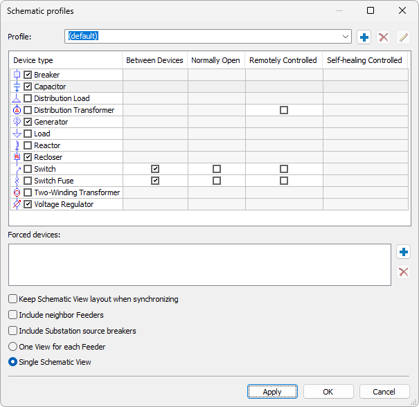 Power Configuration Object > Electrical Modeler > Schematic Views ...