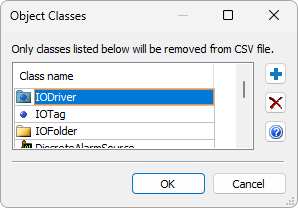 Elipse Power Studio > Import and Export > Template Settings