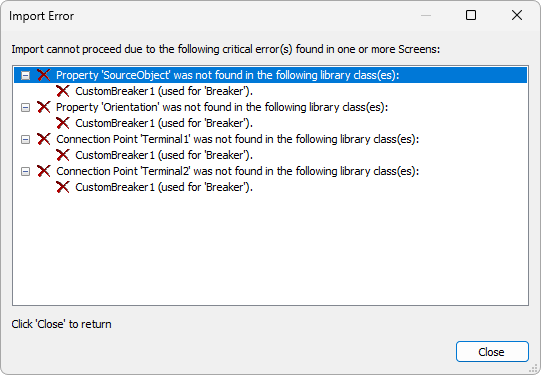 Importing to Screens > Customizing Libraries