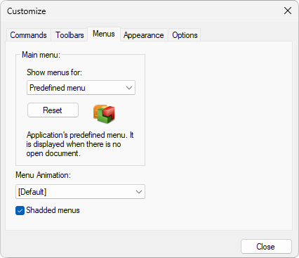 Elipse Power Studio > Settings > Appearance