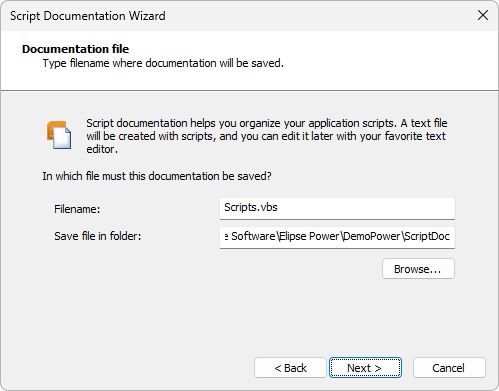 Elipse Power Studio > Toolbars > Scripts Documentation