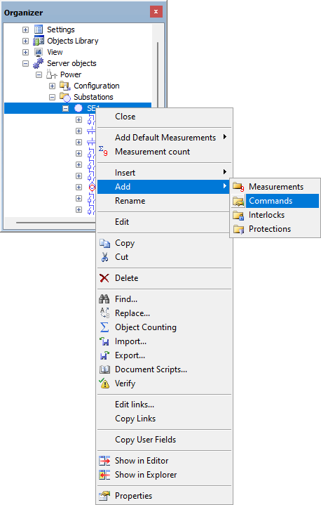 Synchronizing Data Objects > SCADA Configuration > Commands and Command Units