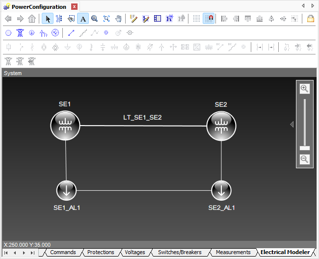 Power Configuration Object > Electrical Modeler