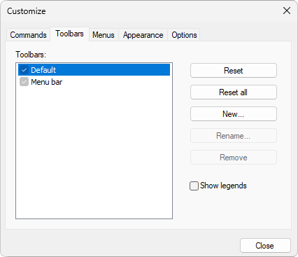 Elipse Power Studio > Settings > Appearance