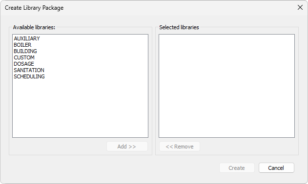 Elipse Power Studio > Toolbars > Create Library Package