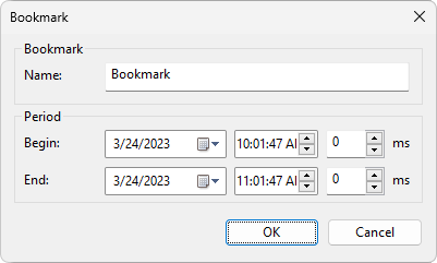 TrendAnalysis > Bookmarks Tab