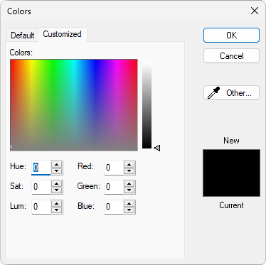 Screens and Screen Objects > Color Formatting
