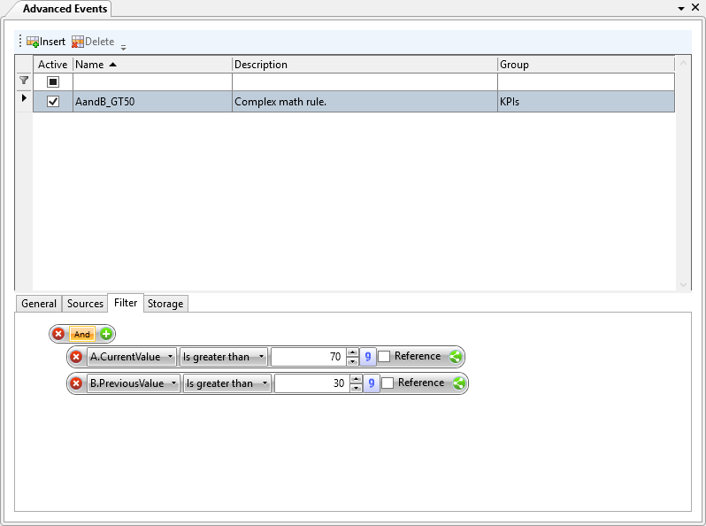 EPM Events > Evento do Tipo Advanced
