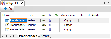 Bibliotecas > Biblioteca do Usuário (ElipseX) > XObjects