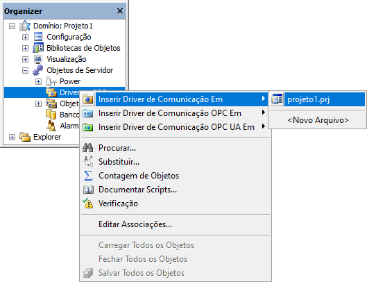 Drivers > Driver de Comunicação